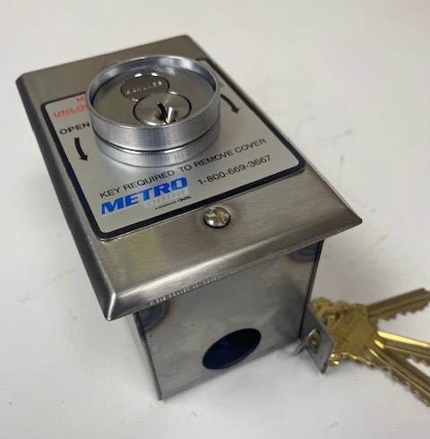 Key Switch Schlage Cyl (2 Screw Face Plate) | METRO DOOR, LLC