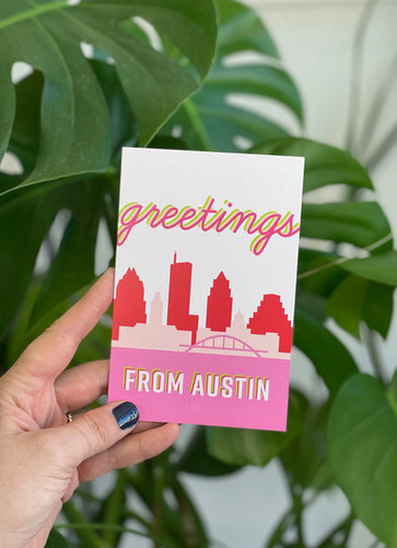 Greetings From Austin Card | succulentnative