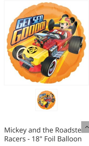 Mickey and the Roadster Racers - 18" Foil Balloon | BemaniaPartySupplies