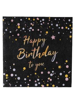 Happy Birthday Paper Napkins 20pcs / 1pkt | BemaniaPartySupplies