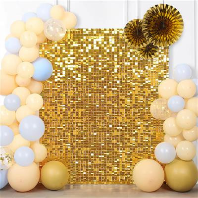 Shimmering Golden Wall Panel 30x30cm | BemaniaPartySupplies