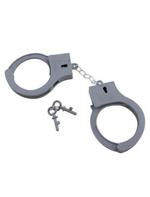 HANDCUFFS GREY plastic | BemaniaPartySupplies