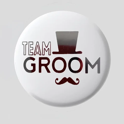 Bachelor Party Team Groom Badge (each) | BemaniaPartySupplies
