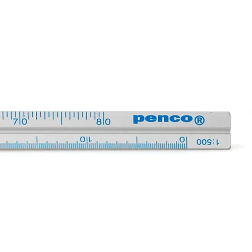 Penco Drafting Scale - Silver | Seduta