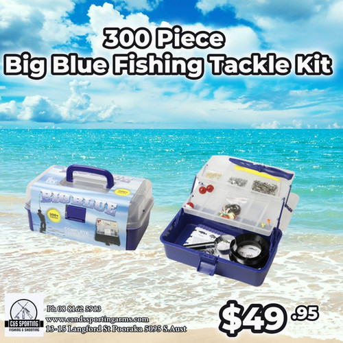 BIG BLUE 300 PIECE TACKLE BOX | C&S Sporting Arms