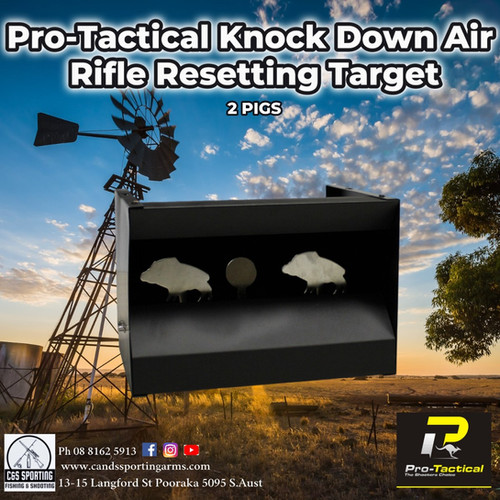 MAX-TARGET KNOCK DOWN RESETTING TARGET - 2 PIGS - AIR RIFLE | C&S ...