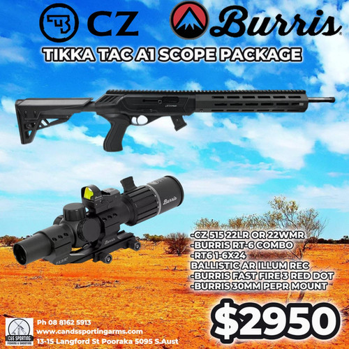 CZ 515 TAC BURRIS PACKAGE | C&S Sporting Arms