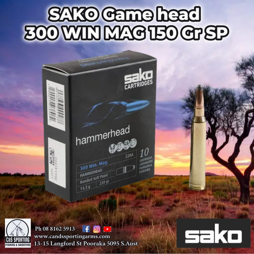 Sako 300 win mag game head 150gr sp | C&S Sporting Arms