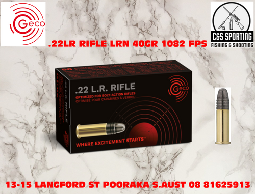 GECO 22LR 40gr Rifle LRN 50 Pack 1082fps | C&S Sporting Arms