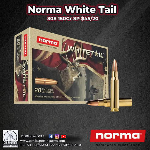 NORMA 308 Win 150gr Whitetail SP | C&S Sporting Arms