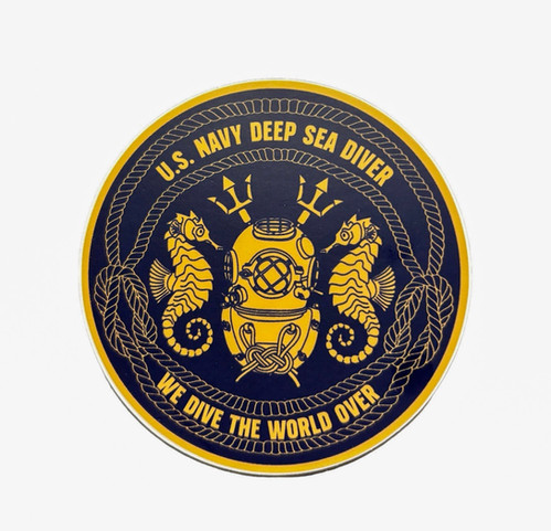 Navy Deep Sea Diver Decal | Bone Crusher