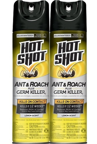 Hot Shot Ant & Roach Plus Germ Killer - Lemon Scent | GL TRADING