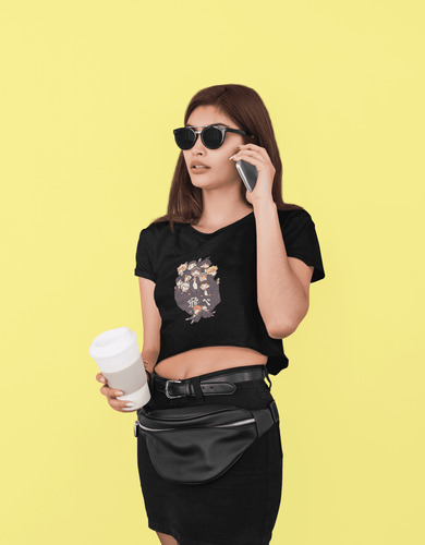 Haikyuu - Karasuno Chibi Group Crop Top | Otakuify