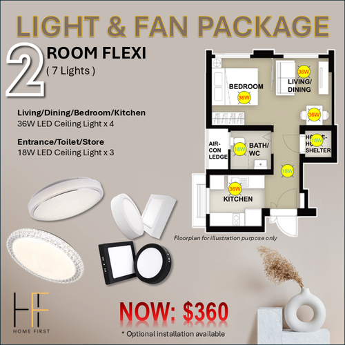 2 Room BTO Package - 7 Lights | Home First