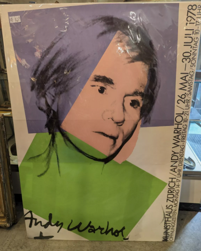1978 Offset Litho Poster Andy Warhol Kunsthaus Zurich | Paul Douglas