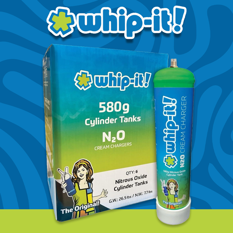 Whip-it! Original Cream Charger Cylinder Tank Pure N2O, 05/16/2024