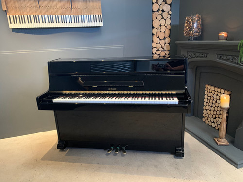 Royale RS-11 compact upright piano - gloss black | Rowlandson pianos