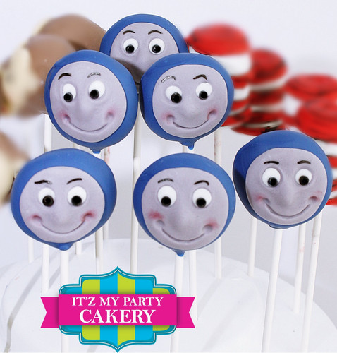 Custom Cake Pops / Thomas Face Cake pops - 1 Dozen | My Vxw Site 1wnskf