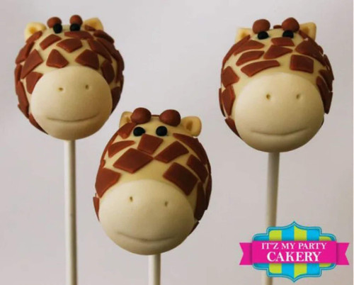 Giraffe Cake Pops / Custom Cake Pops / Safari Animal Assorted Cake pops ...