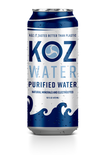 Koz Water | 16 Fl Oz Cans - 12 Count | GG Beverages
