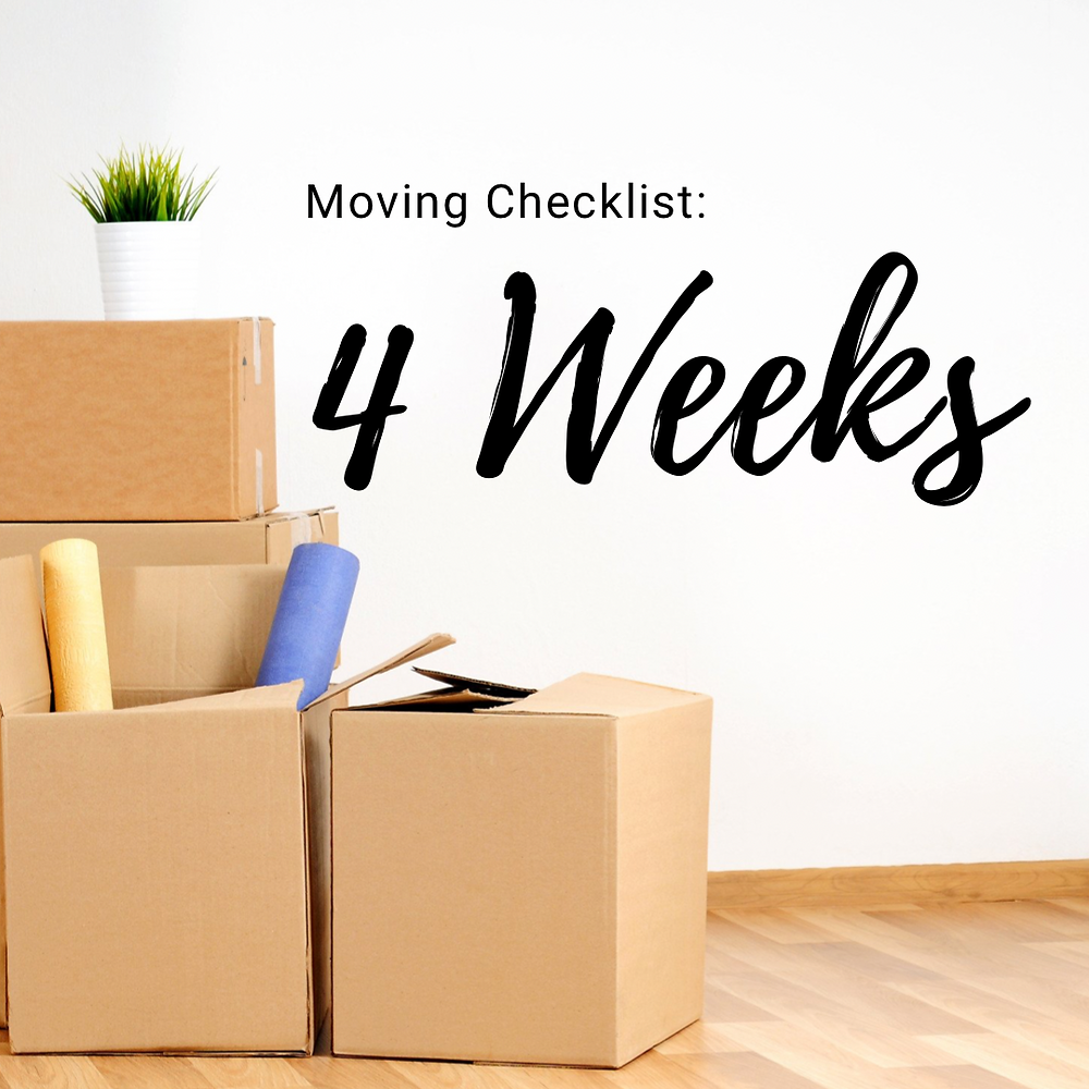 Moving Coubtdown - 4 Weeks left