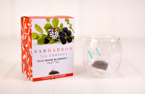 Wild Blueberry Fruit Tea Teabags Caffeine Free | Bar Harbor Tea Co.