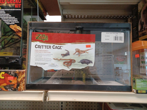 Zilla 5.5 gallon critter cage with screen top | Critters Pet Shop