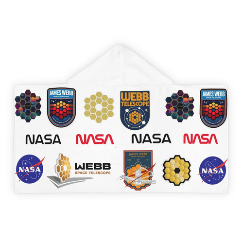 James Webb Space Telescope Nasa Decal Youth Hooded Towel | Webb Depot