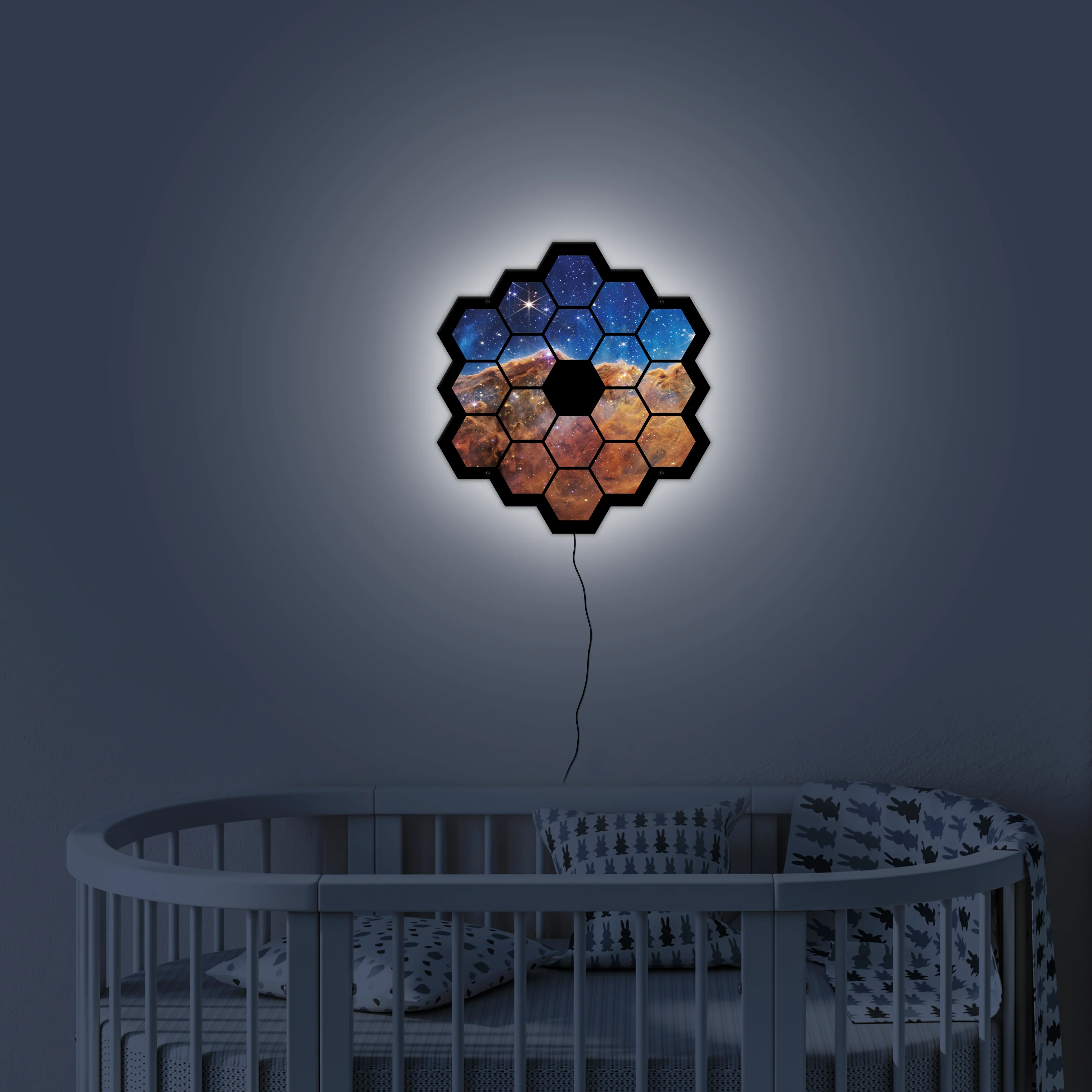 James Webb Space Telescope - Carina Nebula LED Light Up Sign | Webb Depot