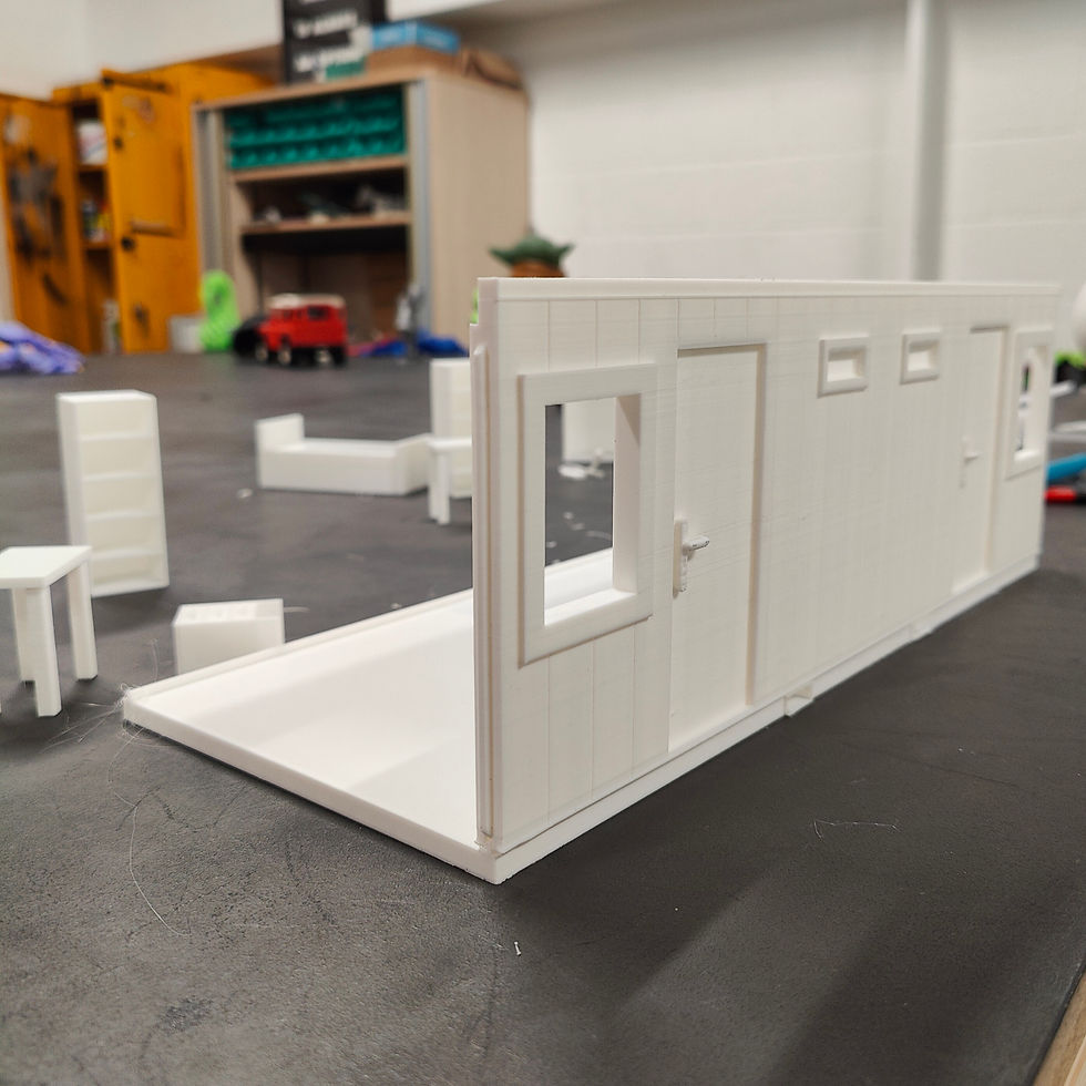 3D Printed Scale Model of Innovative Anti Vandal Sleeper Cabin for ...
