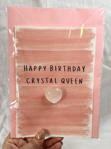 Happy Birthday Crystal Queen Crystal Card | Oh My Geode
