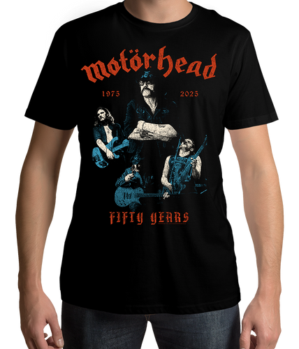 Motorhead - Lemmy Collage 50 Years Tee (Jumbo Print) | RockN'Roll Originals