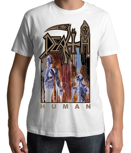 Death - Human White Tee (Jumbo Print) | RockN'Roll Originals
