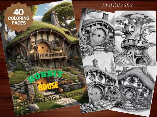 Hobbit House Coloring Pages | Digitalaseg