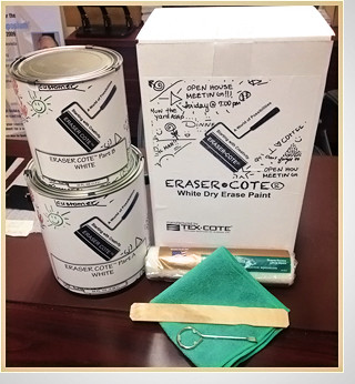 ERASER-COTE® Clear Dry Erase Coating | TEX-COTE LLC