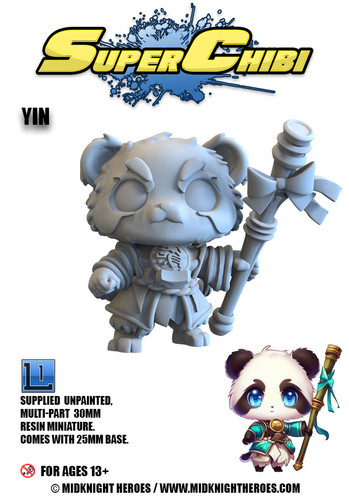 Super Chibi Yin "Panda Monk" | midknightheroesold
