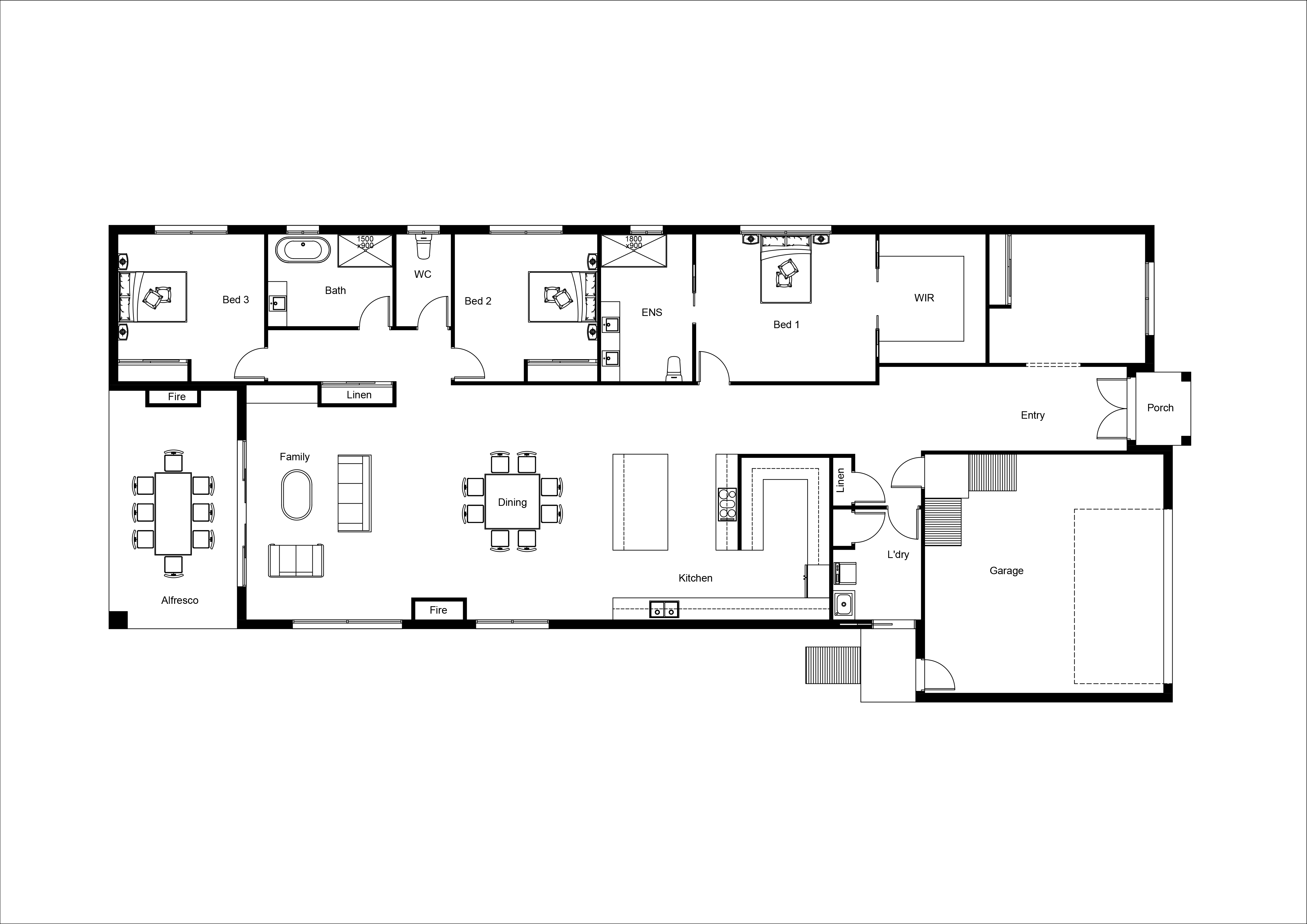 The Jackson 36 | Modern Living Design | Nira Homes