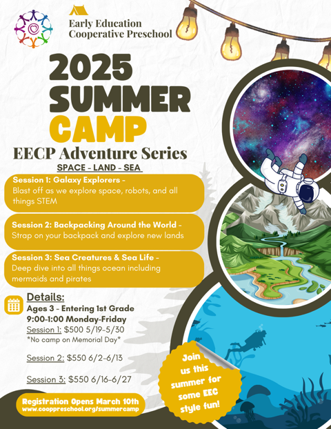 Early Education Cooperative Preschool Summer Camp