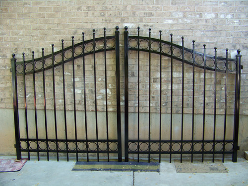 Beautiful custom gate 10' X 6' Heavy duty steel and hinges #209 D ...