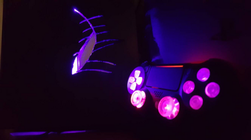 PS4 Slim custom LED and Wireless custom PS4 controller | TheTechFire