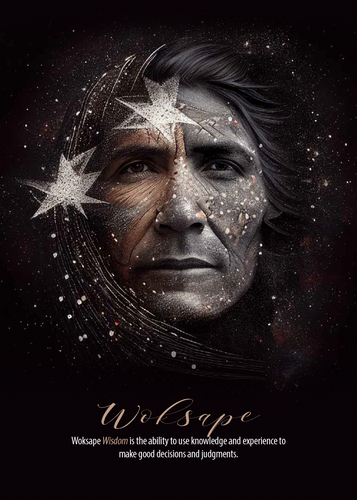 Wisdom - 12 Lakota Virtues Greeting Cards | Native America