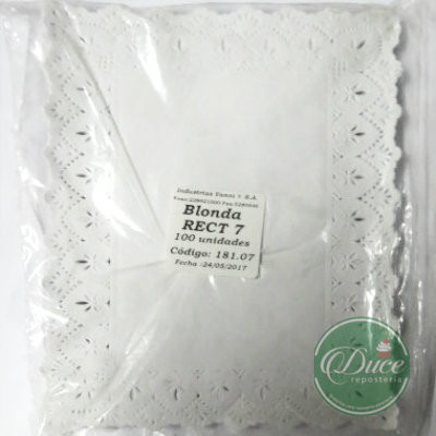 Blonda Rectangular N° 7 | reposteriaduce