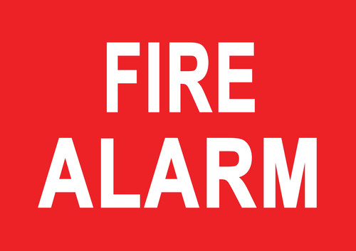 Fire Alarm Sign | Custom Black