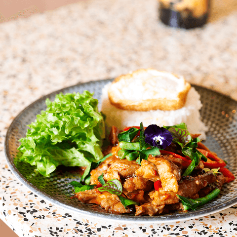 Kor Moo Yang with Red Curry Paste | MANGO COCO