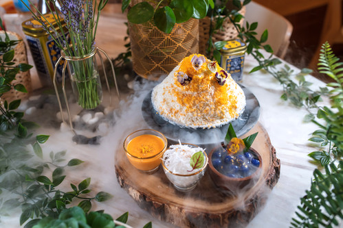 Salted Egg Yolk Taro Ball Bingsu (To share) | MANGO COCO