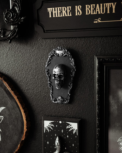 Skull in Coffin Gothic Wall Decor | House of Persephone