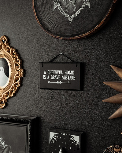 Grave Mistake - Mini Gothic Wall Sign | House of Persephone