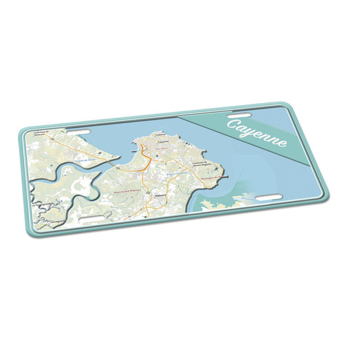 PLAQUE METAL CAYENNE | Label Guyane Shop