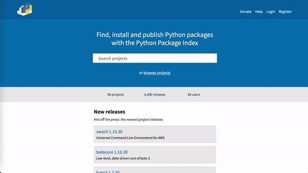GitHub - katkaypettitt/pypi-flask: Fake website modelled after PyPI.org