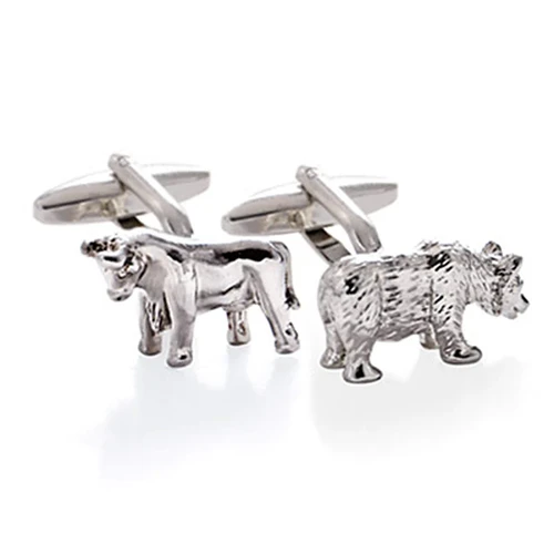 BULL & BEAR CUFFLINKS | Gregory Jacobs Clothier